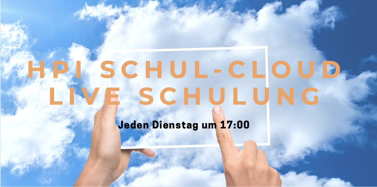 Herzlich willkommen zur offenen Sprechstunde der HPI Schul-Cloud